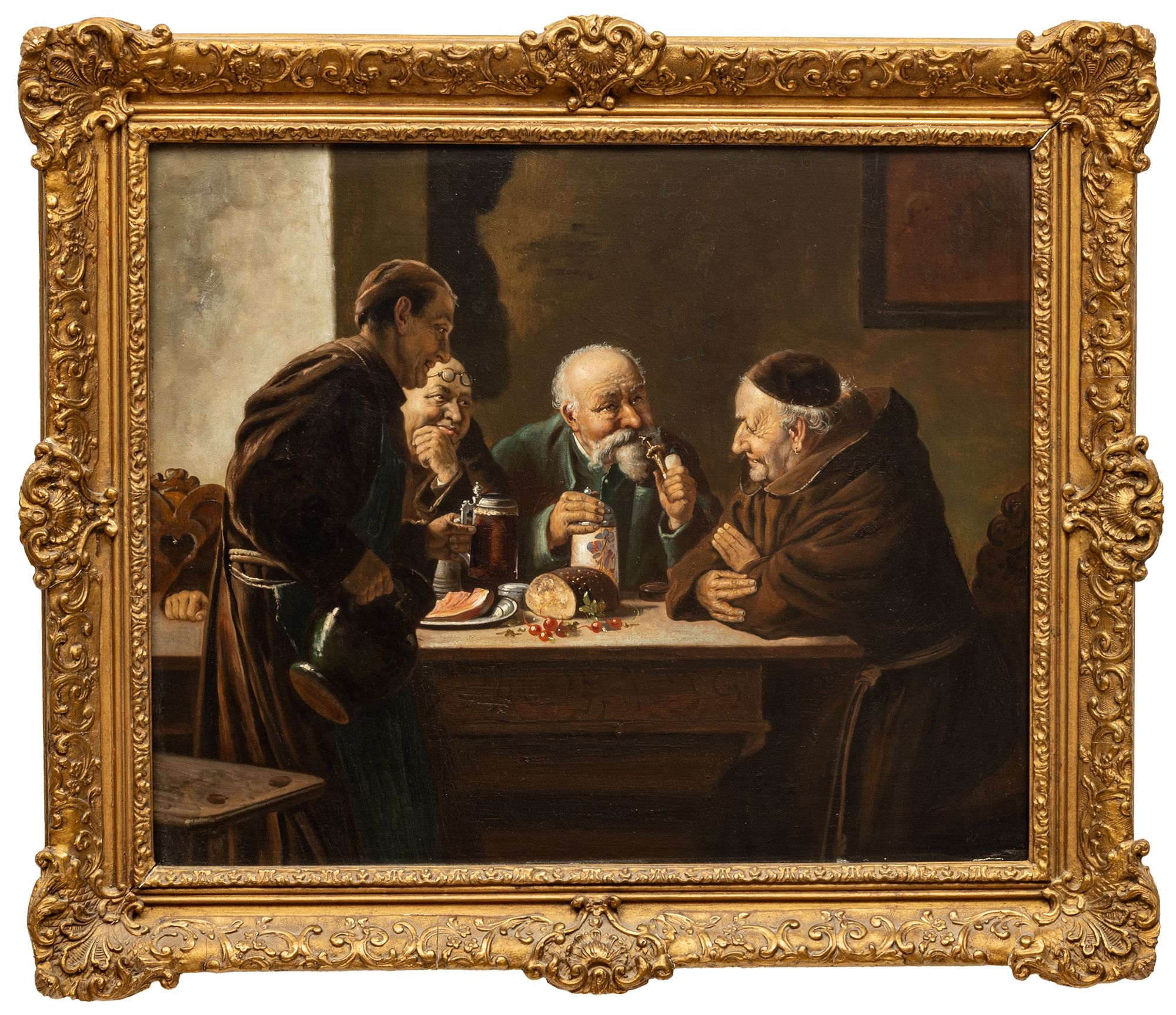German School, 19th Century | Tavern Scene, Three Friars | MutualArt