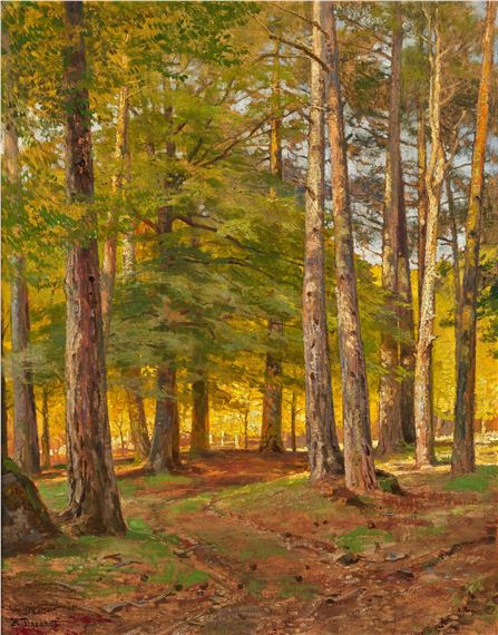 Hugo Darnaut | Scene in the Park of Plankenberg, Castle | MutualArt