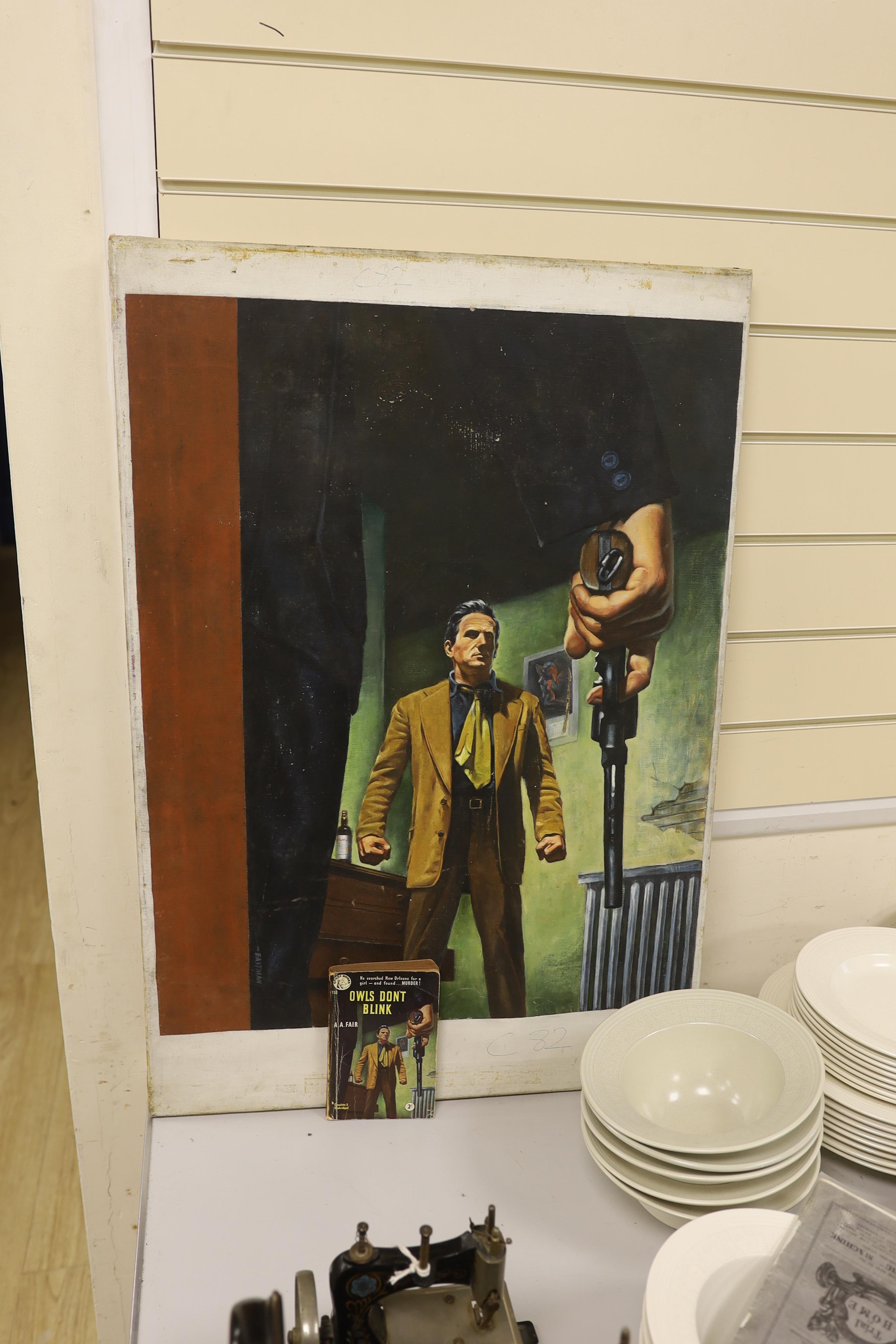 Norm Eastman | original artwork for book cover (1954) | MutualArt