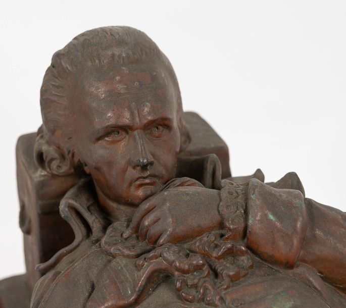 Max Claudet | Bronze figure of Robespierre brought to the Convention ...