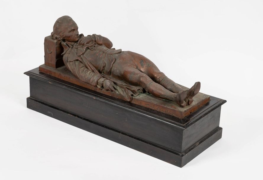 Max Claudet | Bronze figure of Robespierre brought to the Convention ...