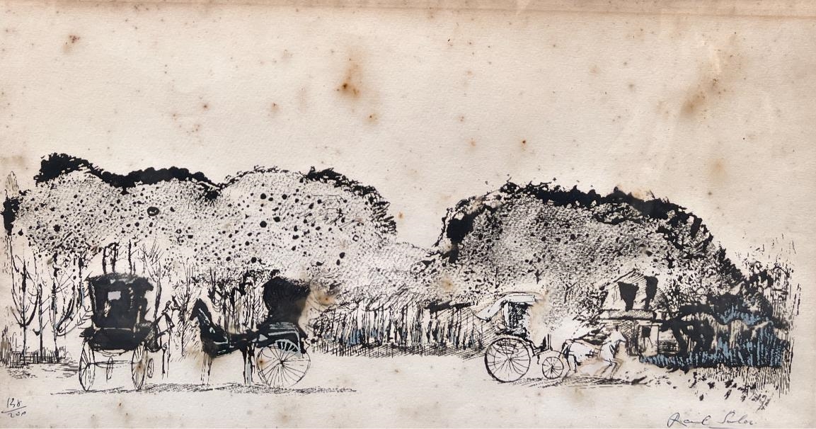 Raúl Soldi | Carruajes en el parque | MutualArt