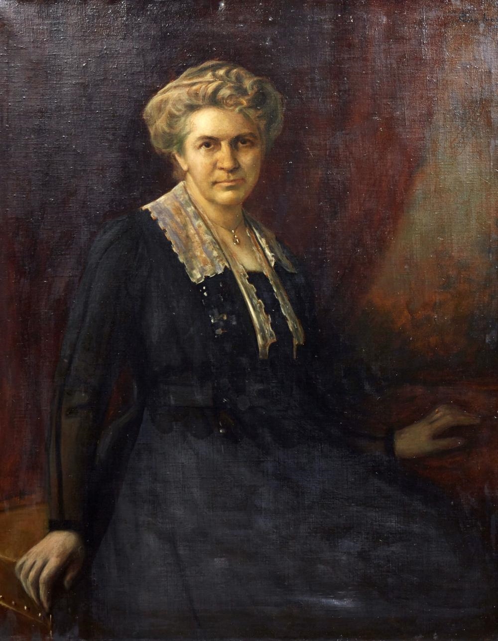 Percy Ives | Posthumous Portrait of a Woman, (1909) | MutualArt