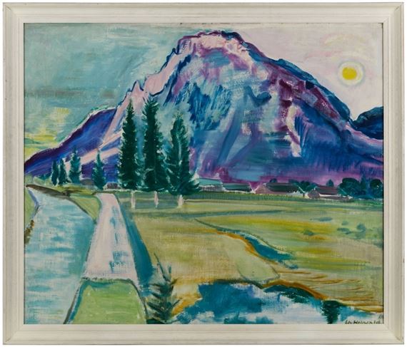 Werner von Houwald | Aufgehender Mond bei Rauschberg (1974) | MutualArt