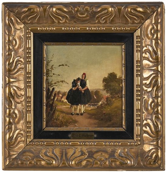 Carl Wilhelm Hübner | Trost der Freundin (1879) | MutualArt