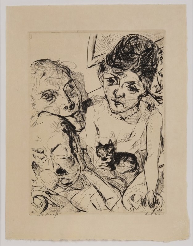 Max Beckmann | Bl. 10 aus Gesichter: Der Abend - Selbstbildnis bei den ...