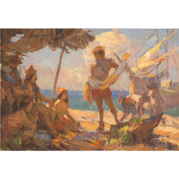Fernando Amorsolo | Ligawan (1963) | MutualArt