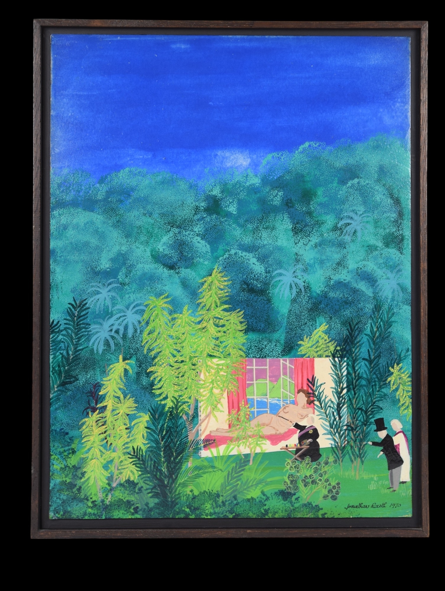 Jonathan Routh | A pair of fantastical landscapes (1970) | MutualArt