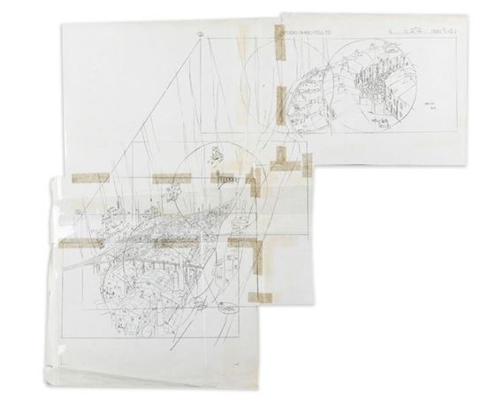 Hayao Miyazaki | HAYAO MIYAZAKI - Studio GHIBLI 1986Castle... - Lot 178 ...