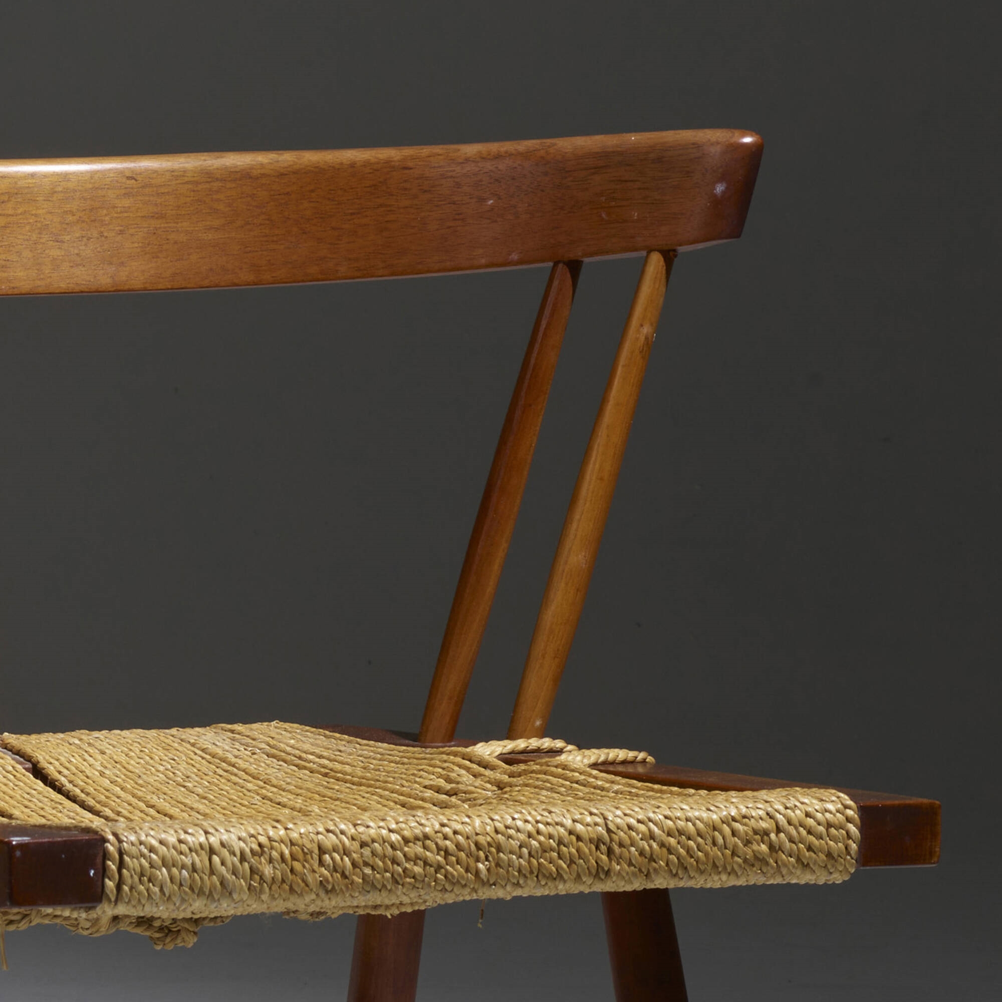 George Nakashima | Grass-Seated chairs, pair (Circa 1976) | MutualArt