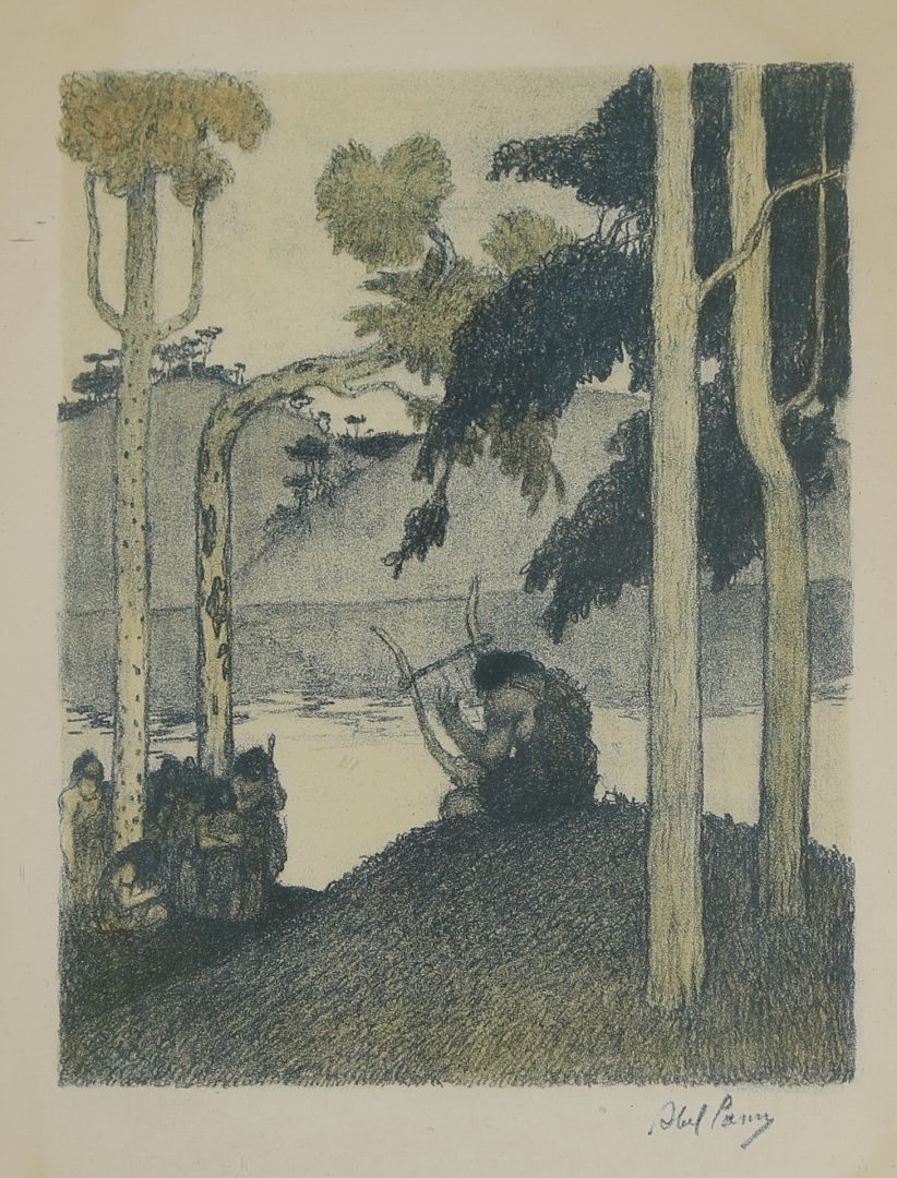 Abel Pann | Tóparti jelenet | MutualArt