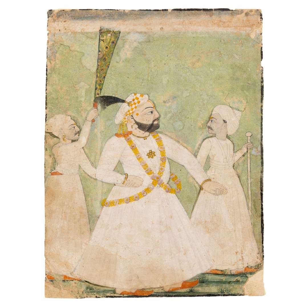 Indian School, 18th Century | A RAJAH IN PROCESSION WITH HIS TWO ...