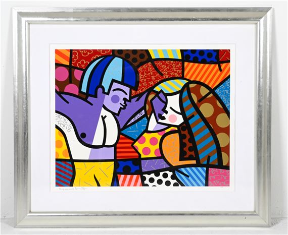 Romero Britto | ROMERO BRITTO, BRAZIL (B. 1963) LARGE SERIGRAPH | MutualArt