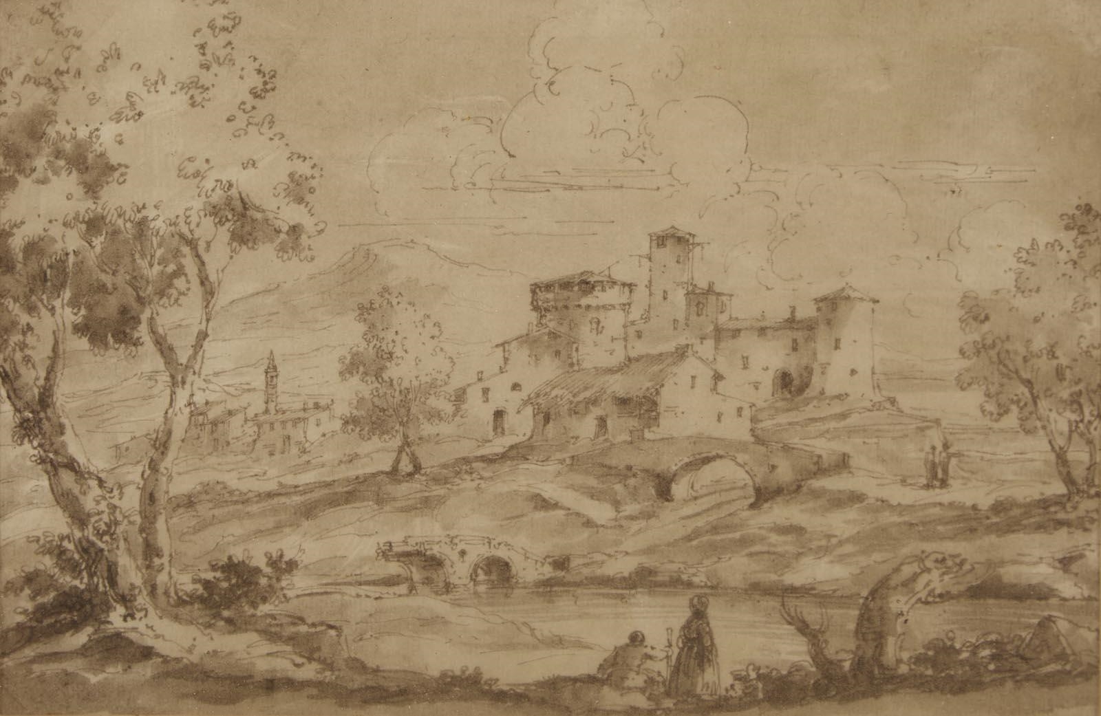 Francesco Zuccarelli | Paysage de campagne au château | MutualArt