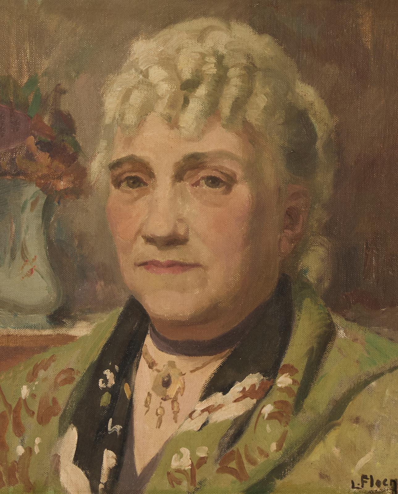 Lionel Floch | Portrait de Madame Pauline Deleu | MutualArt