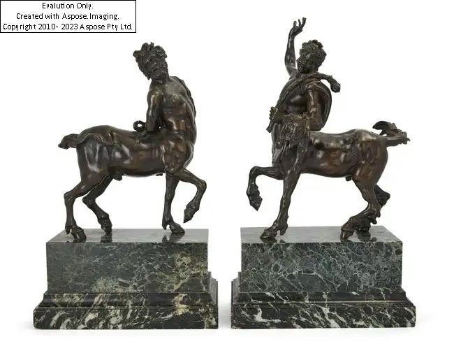 Italian School, 19th Century | A pair of Italian bronze models of the ...