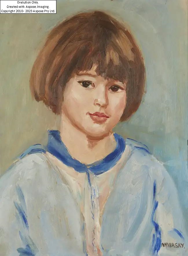 Philip Naviasky | British 1894-1983 - Portrait of a Young Girl; oil on ...