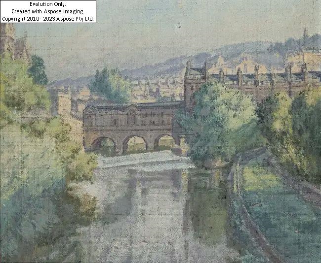 Thérèse Lessore | British 1884-1945 - Pulteney Bridge | MutualArt
