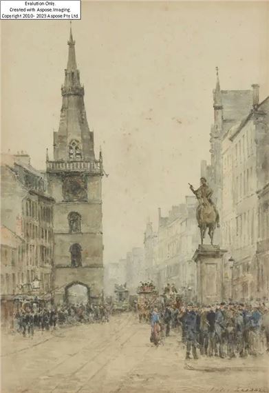 Jules Lessore | French 1847-1892 - Trongate | MutualArt