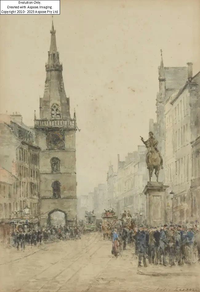 Jules Lessore | French 1847-1892 - Trongate | MutualArt