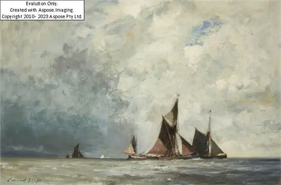 Edward Brian Seago | British 1910-1974 - Spritsail Barges Racing in the ...
