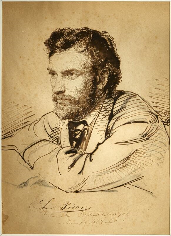 Carl Bloch | Portrait of Lauritz Prior (1840–1890 (1864) | MutualArt