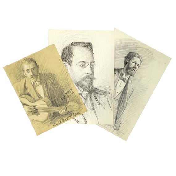 Tyra Af Kleen | Portrait of the Danish writer Niels Hoffmeyer, the ...