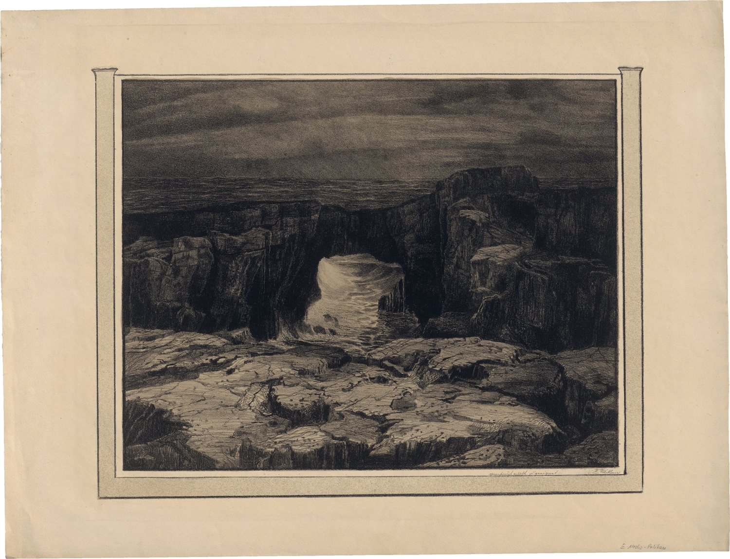 Emilie Mediz-Pelikan | Metaphysische Landschaft (Dalmatinische Küste ...