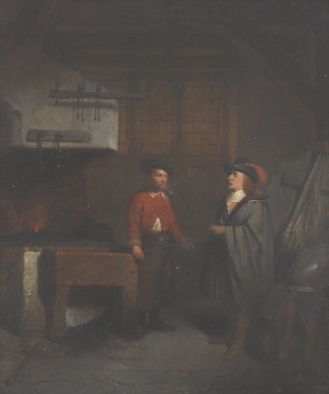 Hendricus Johannes Scheeres | Bij de wapensmid (1858) | MutualArt