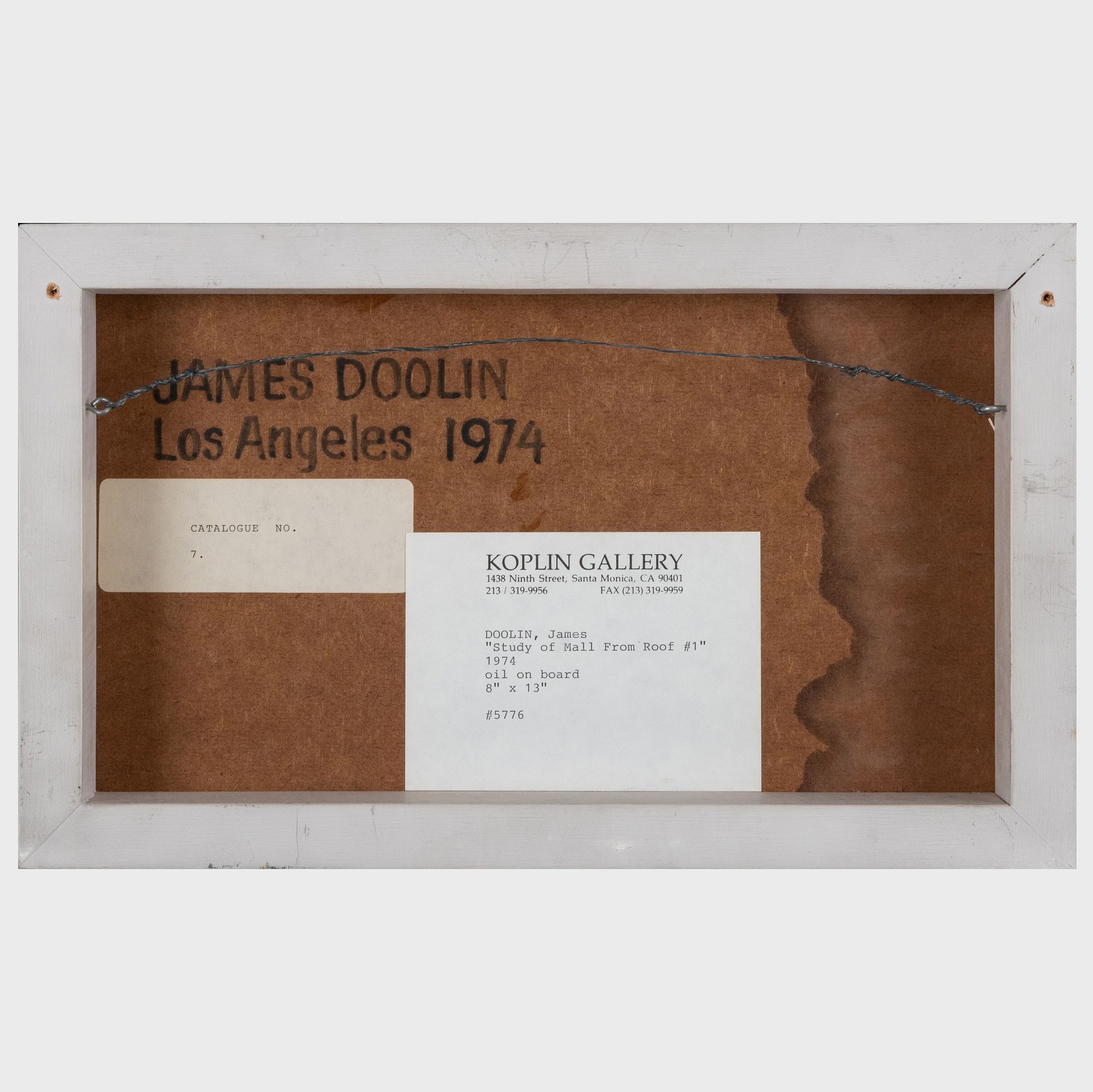 James Doolin | Study of Mall From Roof #1 (1974) | MutualArt