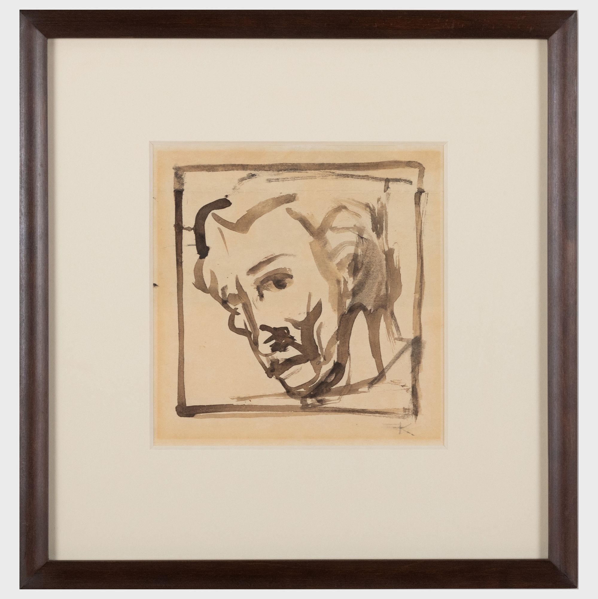 Franz Kline | Orange Outline (1955) | MutualArt
