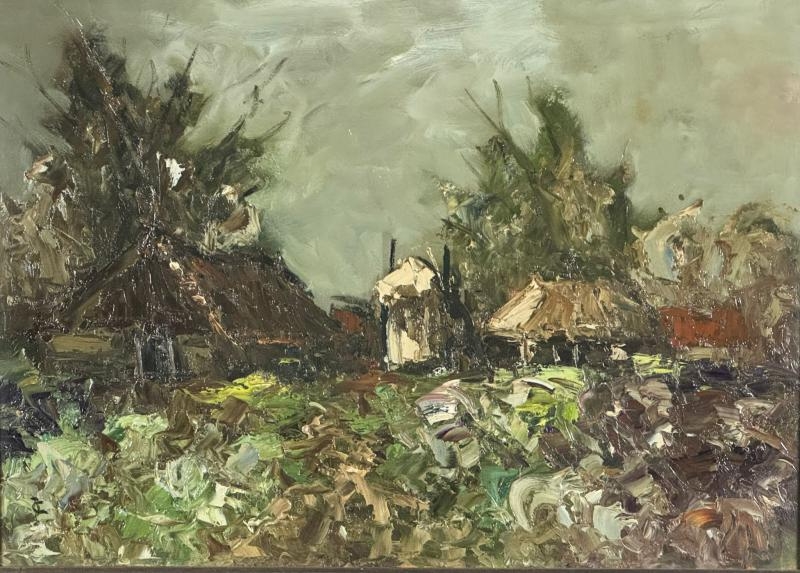 Jan Costerus | Landschap met boerderijen | MutualArt