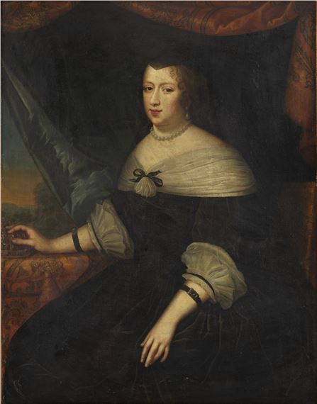 Charles Beaubrun | Portrait assis d'Anne d'Autriche (1601-1666 ...