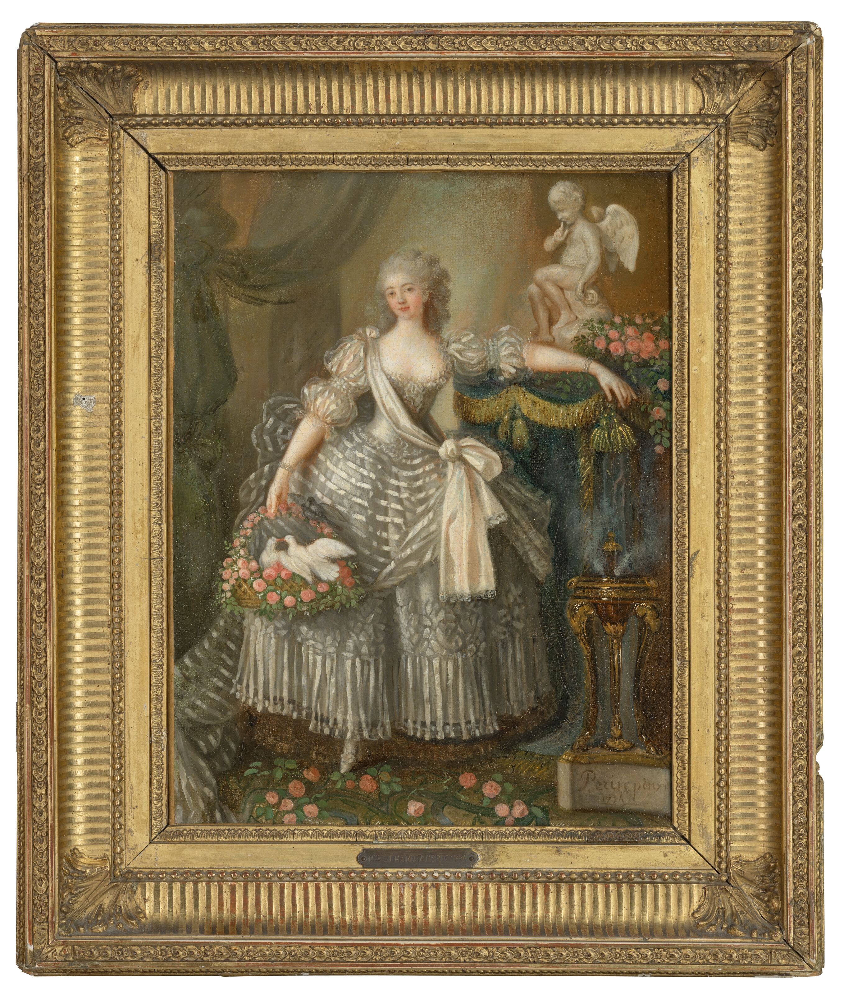 Louis-Lié Périn-Salbreux | Portrait de Mademoiselle Duthé, en pied ...