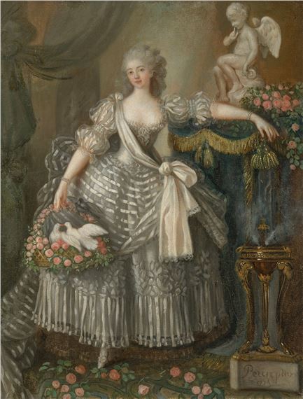 Louis-Lié Périn-Salbreux | Portrait de Mademoiselle Duthé, en pied ...