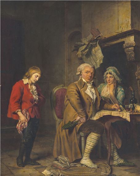 Jules Boilly | Louis XVII (1785-1795) et le couple Simon dans la prison ...