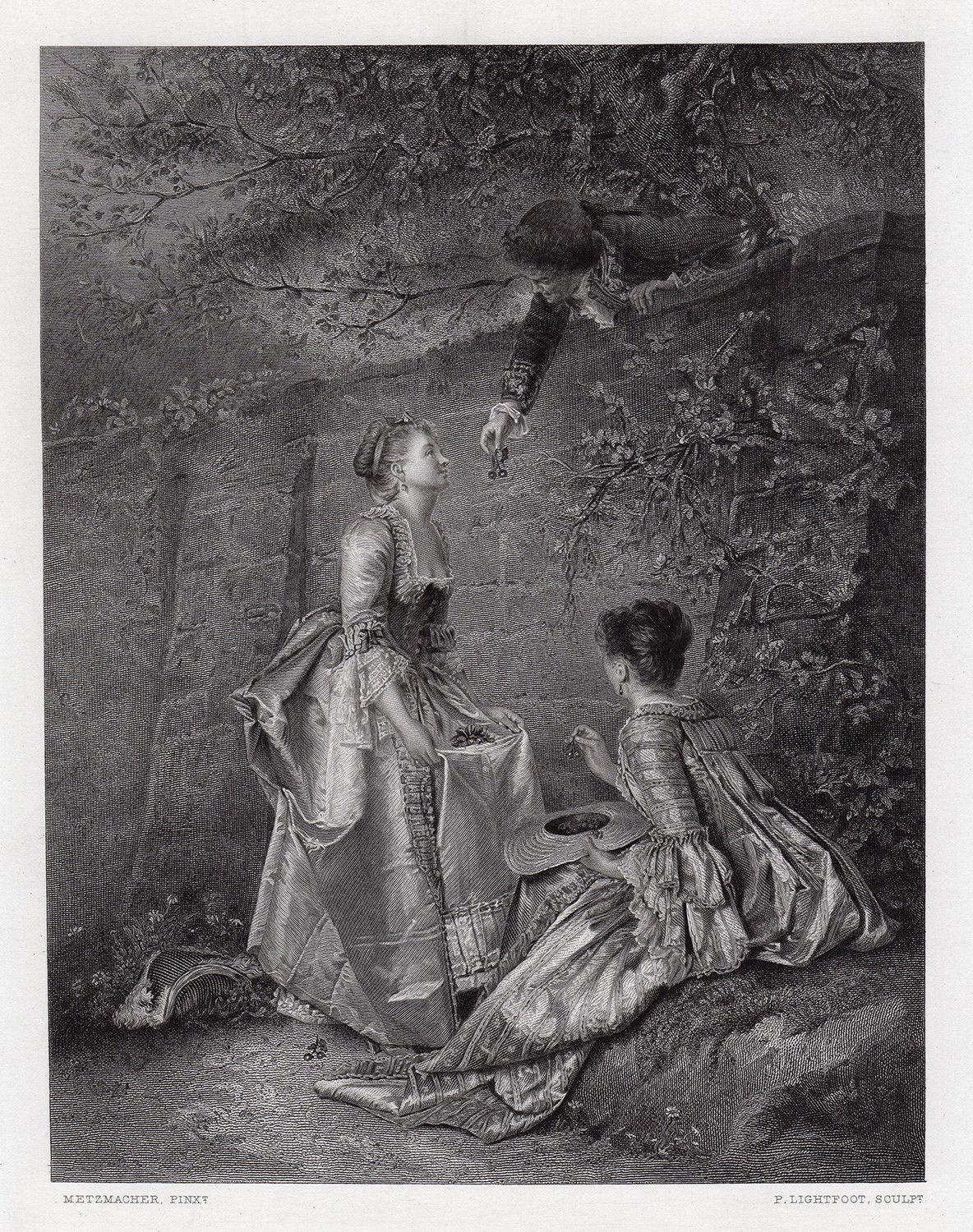 Emile Pierre Metzmacher | Ein schöner Anblick (1885) | MutualArt