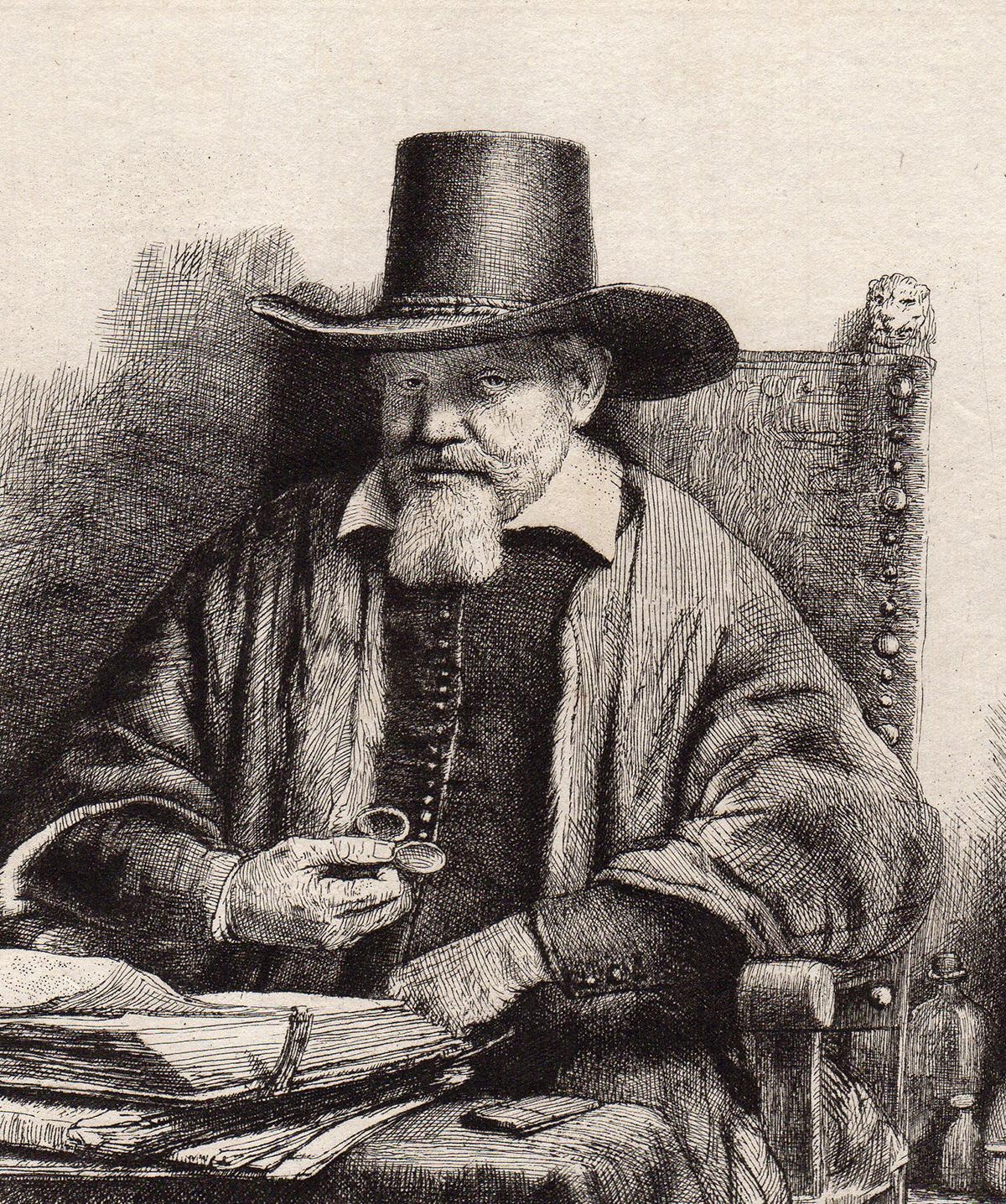 Rembrandt van Rijn | Portrait of Doctor Tholinx (From Hermann Goring's ...