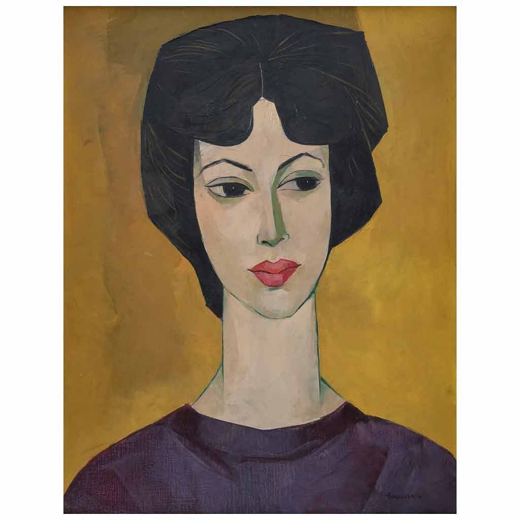 Oswaldo Guayasamín | Retrato de Jane Dolinger | MutualArt