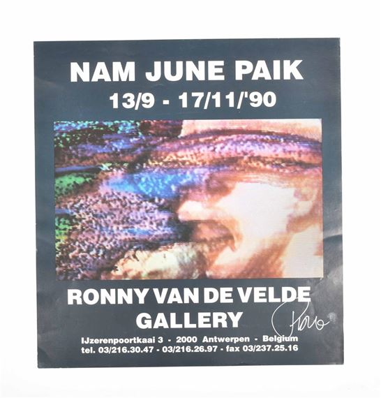 Nam June Paik | Nam June Paik, signed poster (1990) | MutualArt