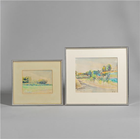 Ewen Henderson | Two landscape watercolours, 1978 and 1979 (1978 - 1979 ...