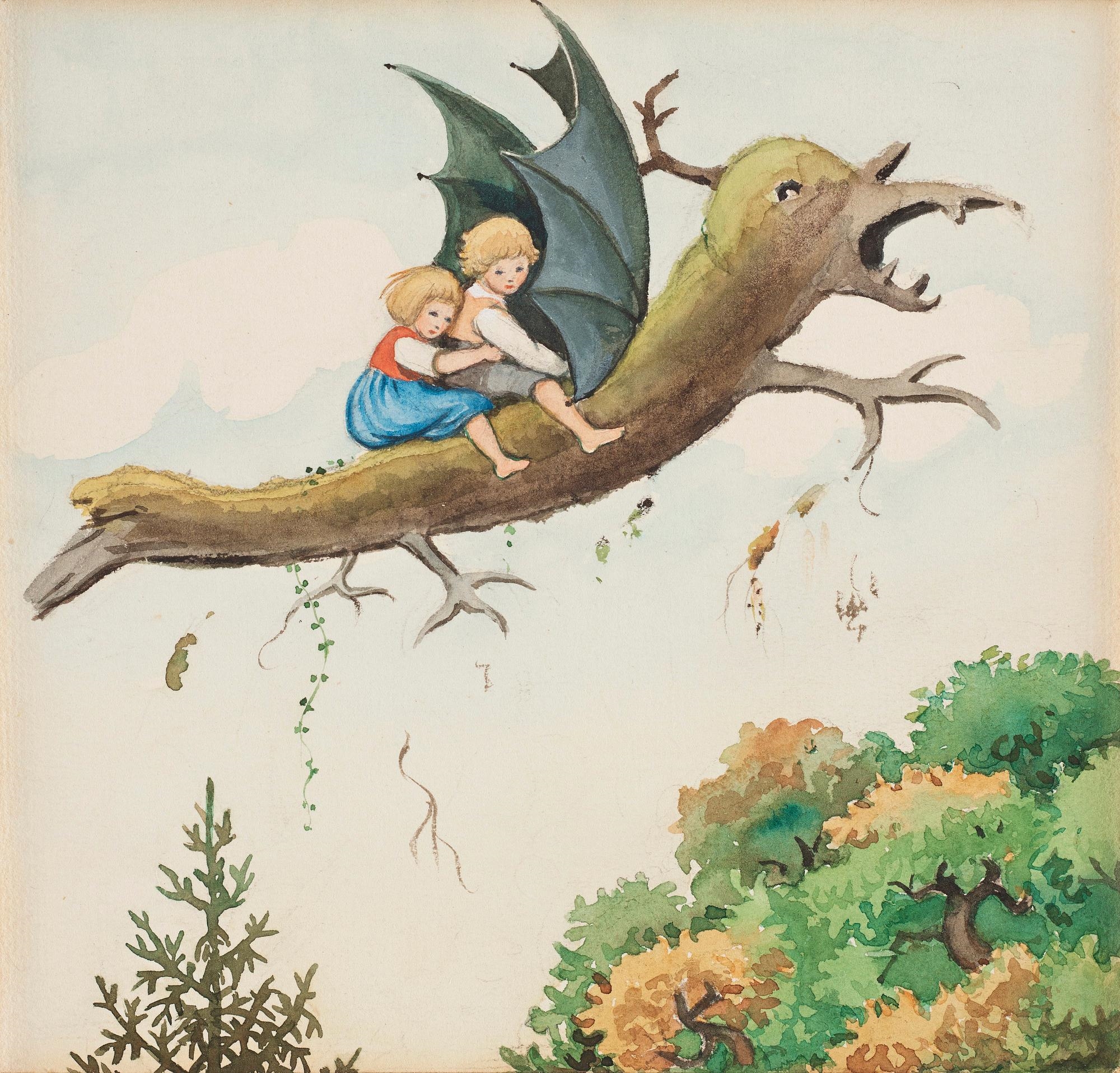 Elsa Beskow | The Children are Flying (from Resan till landet Längesen ...