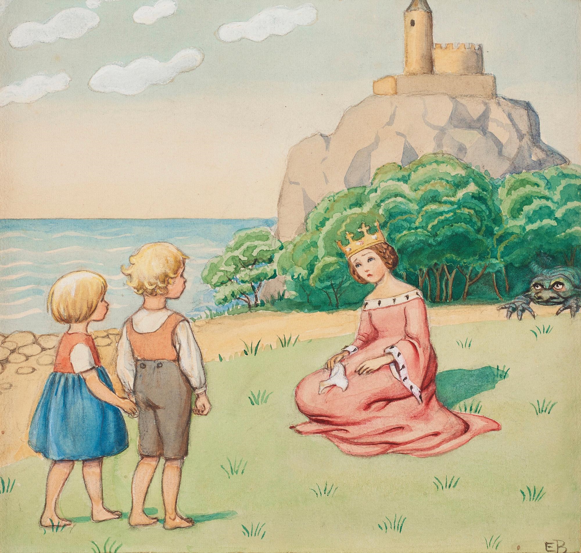 Elsa Beskow | The Princess and the Children (from Resan till landet ...
