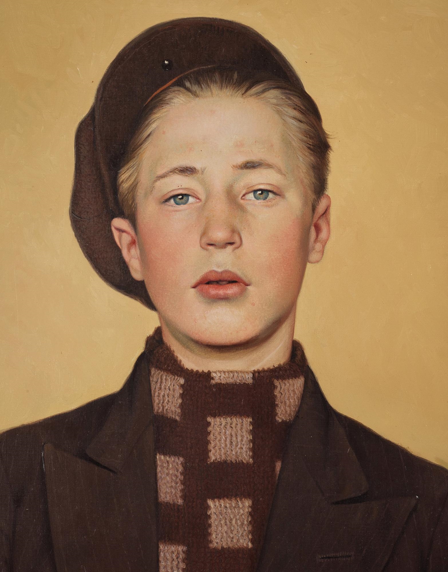 Owe Zerge | Boy in Scarf | MutualArt