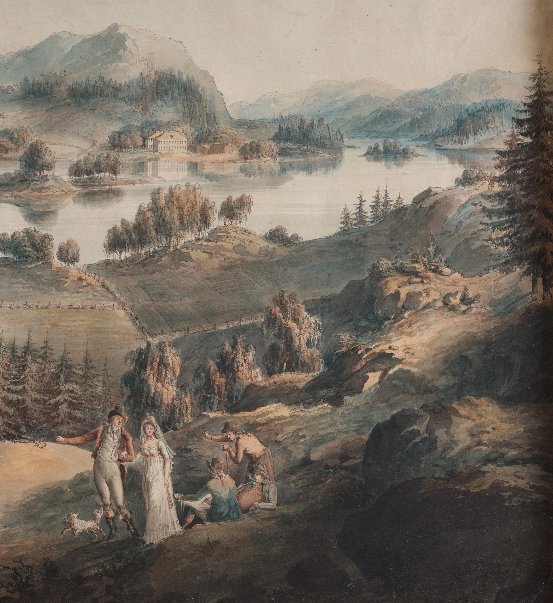 Johan Adam von Gerdten | Vue du Lac Laxen en Westrogothå | MutualArt