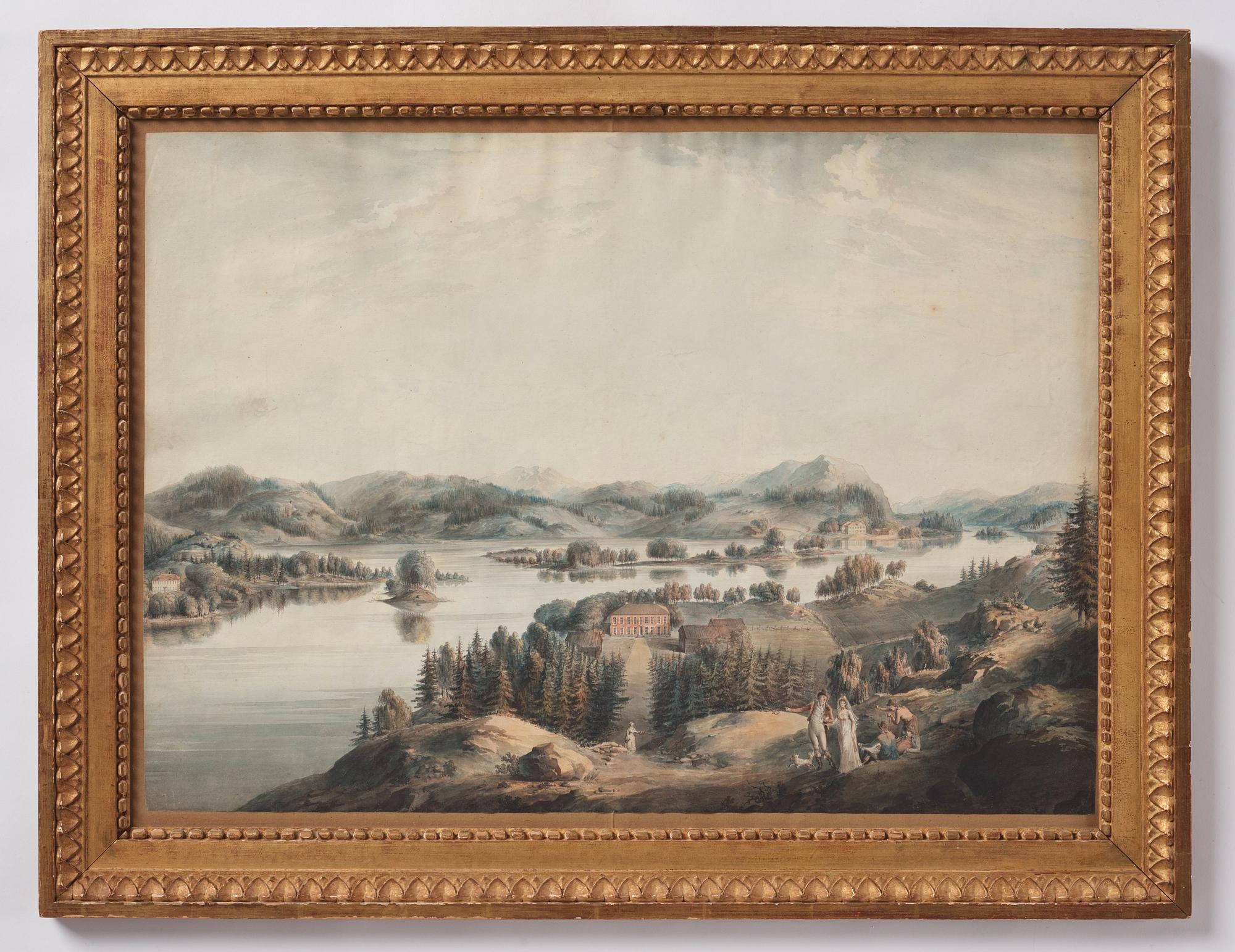 Johan Adam von Gerdten | Vue du Lac Laxen en Westrogothå | MutualArt
