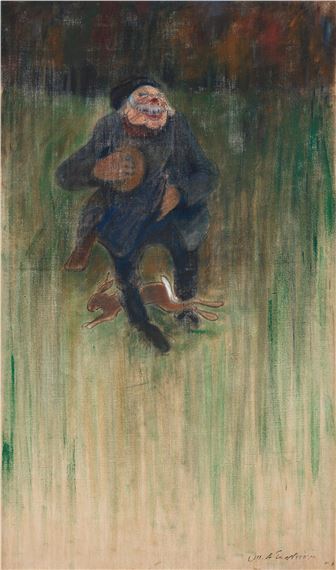 Albert Engström | The Hunter and the Hare | MutualArt