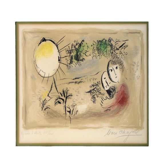 Marc Chagall | 1968 Color lithograph, Le Repos (1968) | MutualArt