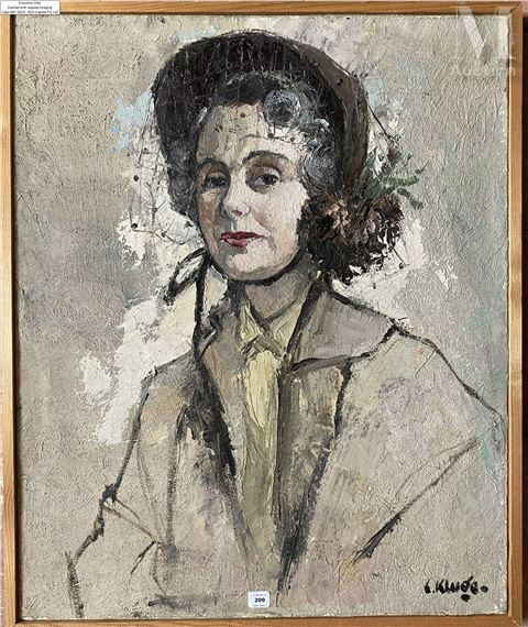 Constantin Kluge | Portrait de femme au tailleur (1912) | MutualArt