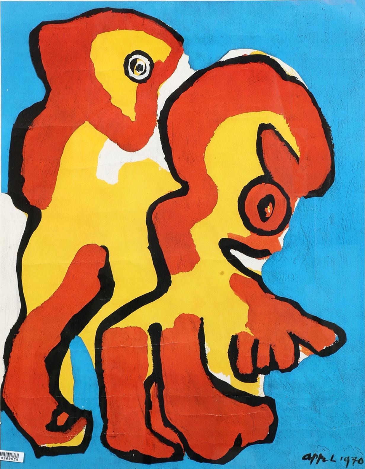 Karel Appel | [Untitled]; and [Untitled] | MutualArt